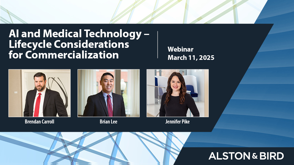 AI and Medical Technology – Lifecycle Considerations for ...
