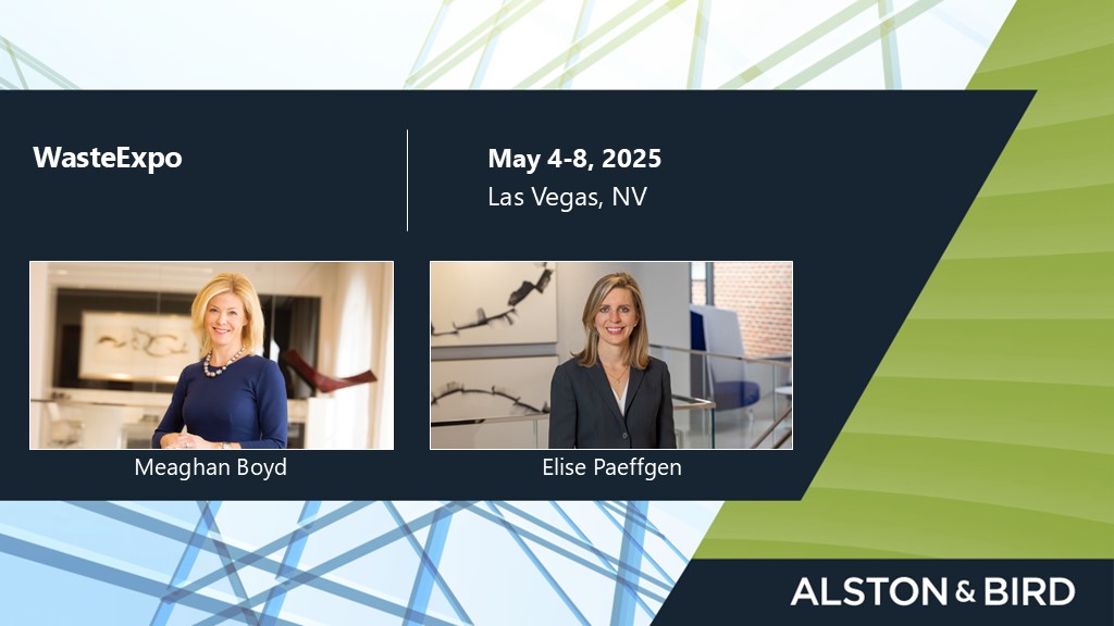 WasteExpo | News & Insights | Alston & Bird