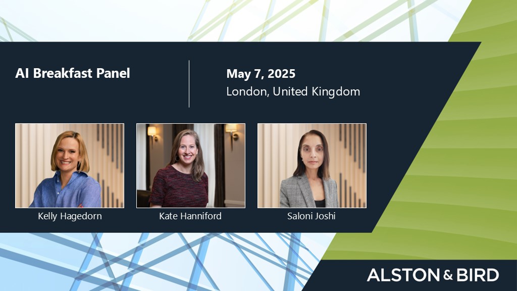 AI Breakfast Panel | News & Insights | Alston & Bird