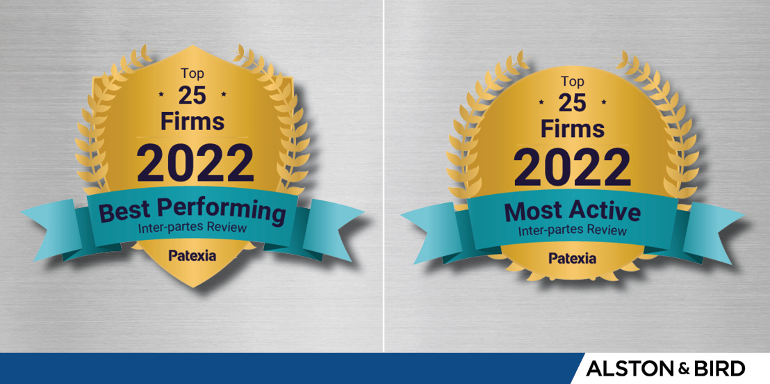 Alston & Bird Recognized Again as an IPR Market Leader by Patexia ...