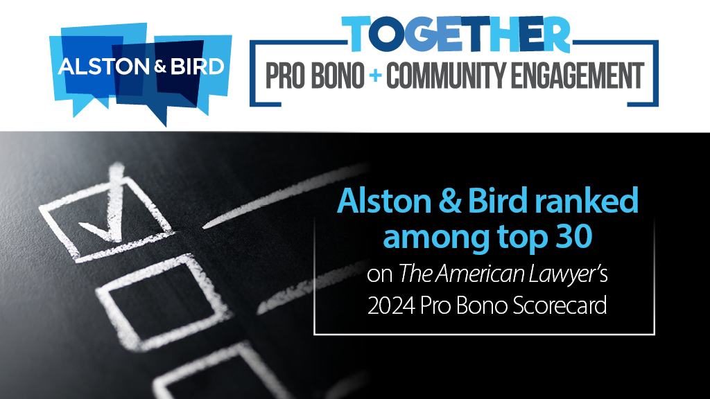 Alston & Bird Ranks Among Top Firms on The American Lawyer’s 2024 Pro ...