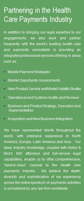 Health Care Payments Practice | Alston & Bird