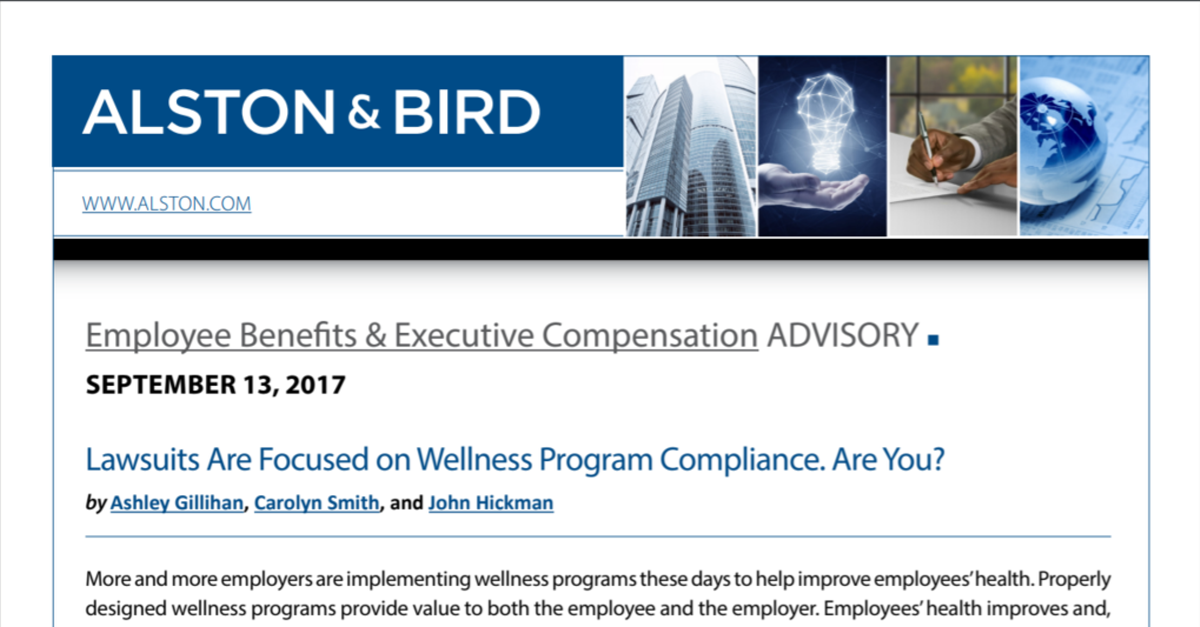 Employee Benefits & Executive Compensation Advisory: Lawsuits Are ...